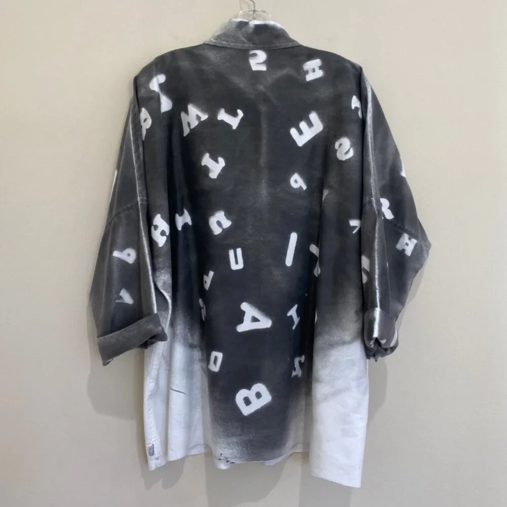 Skif | Tops | Skif Skifo International Button Up Shirt Spray Painted ...